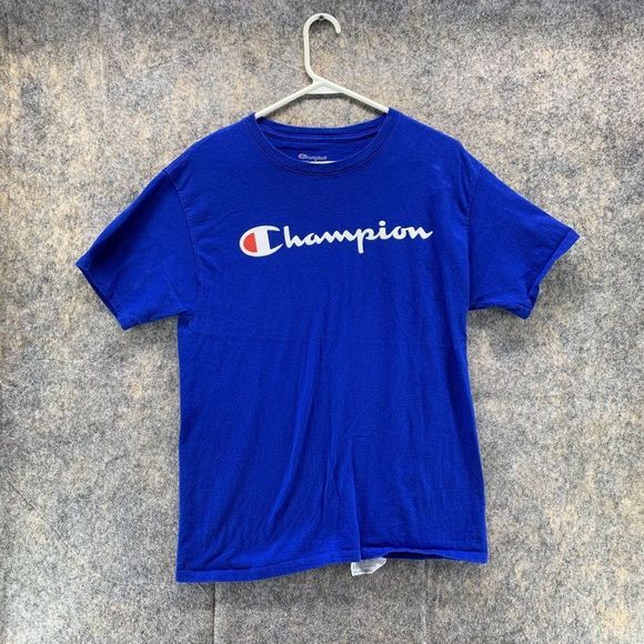 Champion | Shirts | Champion Shirtmens Medium Adult Blue White ...